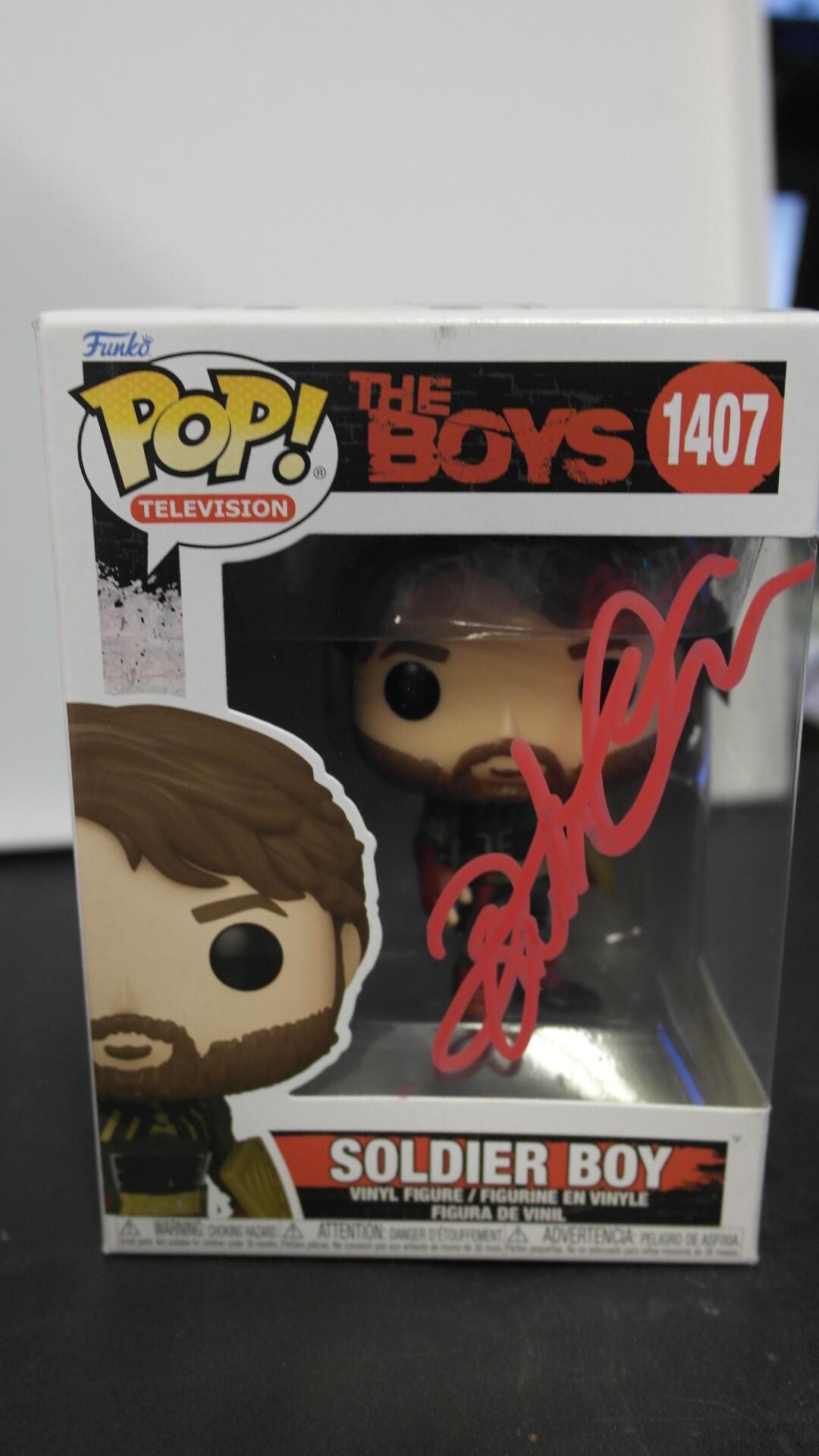 Signed Funko Pop 1407 the Boys Soldier Boy Jensen Ackles COA - Etsy