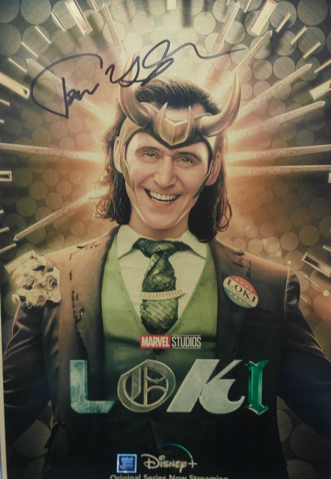 Autographed Poster TV Series LOKI Tom Hiddleston_13x19 COA - Etsy