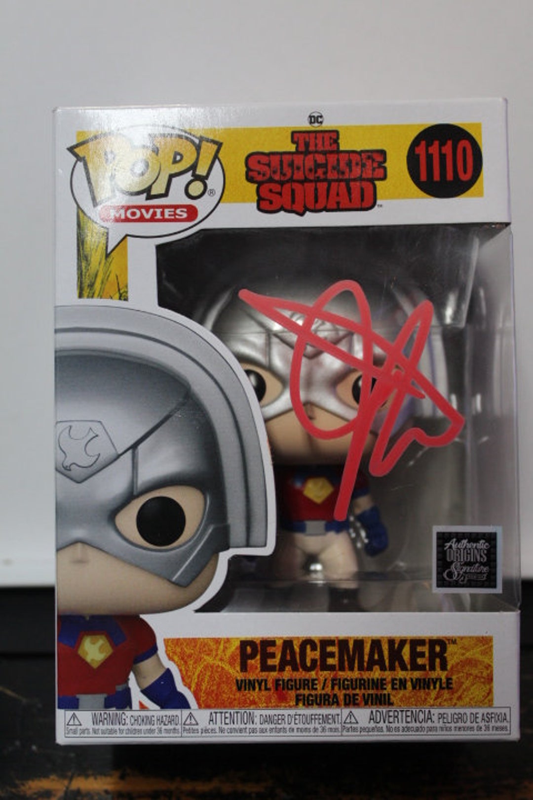 Signed Funko Pop #1110 - Peacemaker - the Suicide Squad - John Cena ...