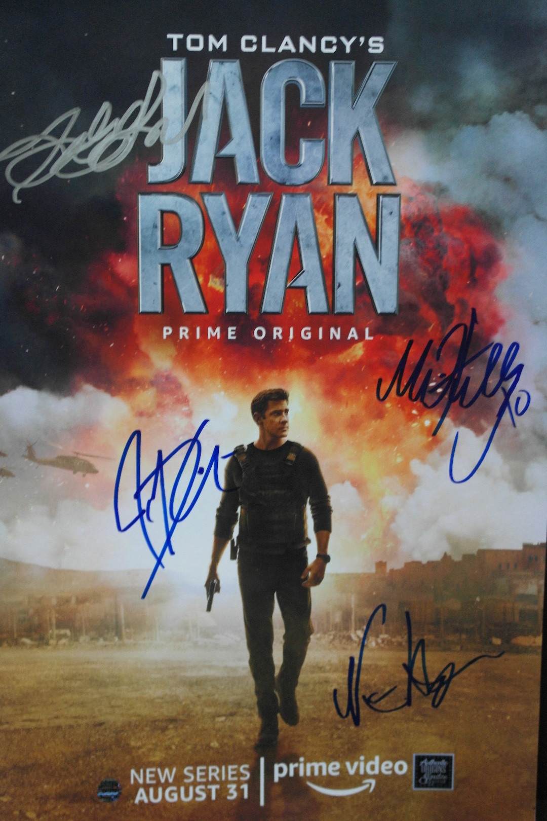 Autographed Poster Tom Clancy's TV Series Jack Ryan John Krasinski COA ...