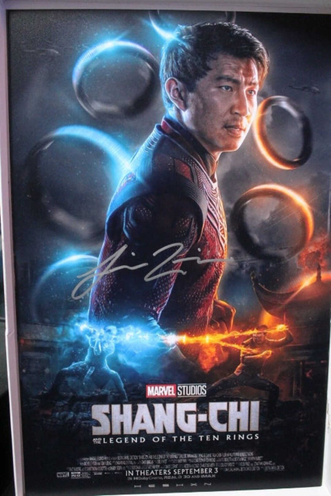 11x17 - Autographed Movie Poster - Shang-chi - Marvel - Simu Liu + C.O ...