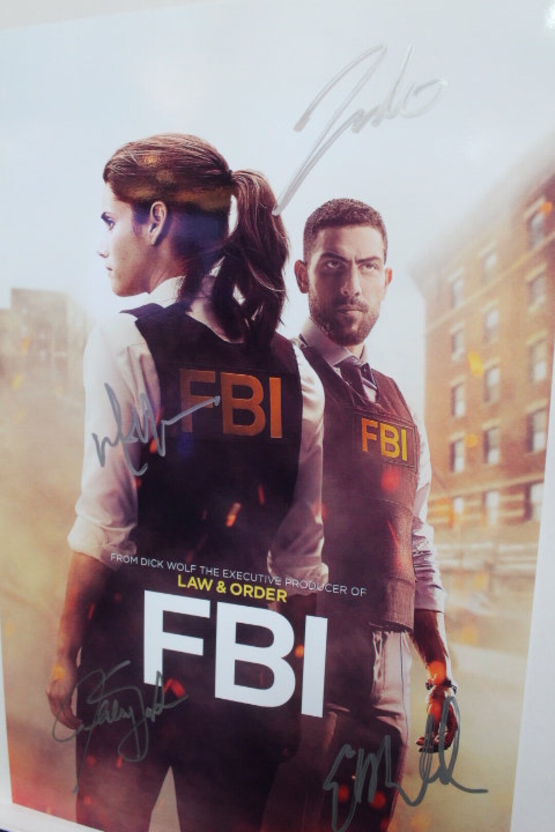 Cast Autographed - FBI - 11x17 Poster - Zeeko Zaki, Jeremy Sisto + COA ...