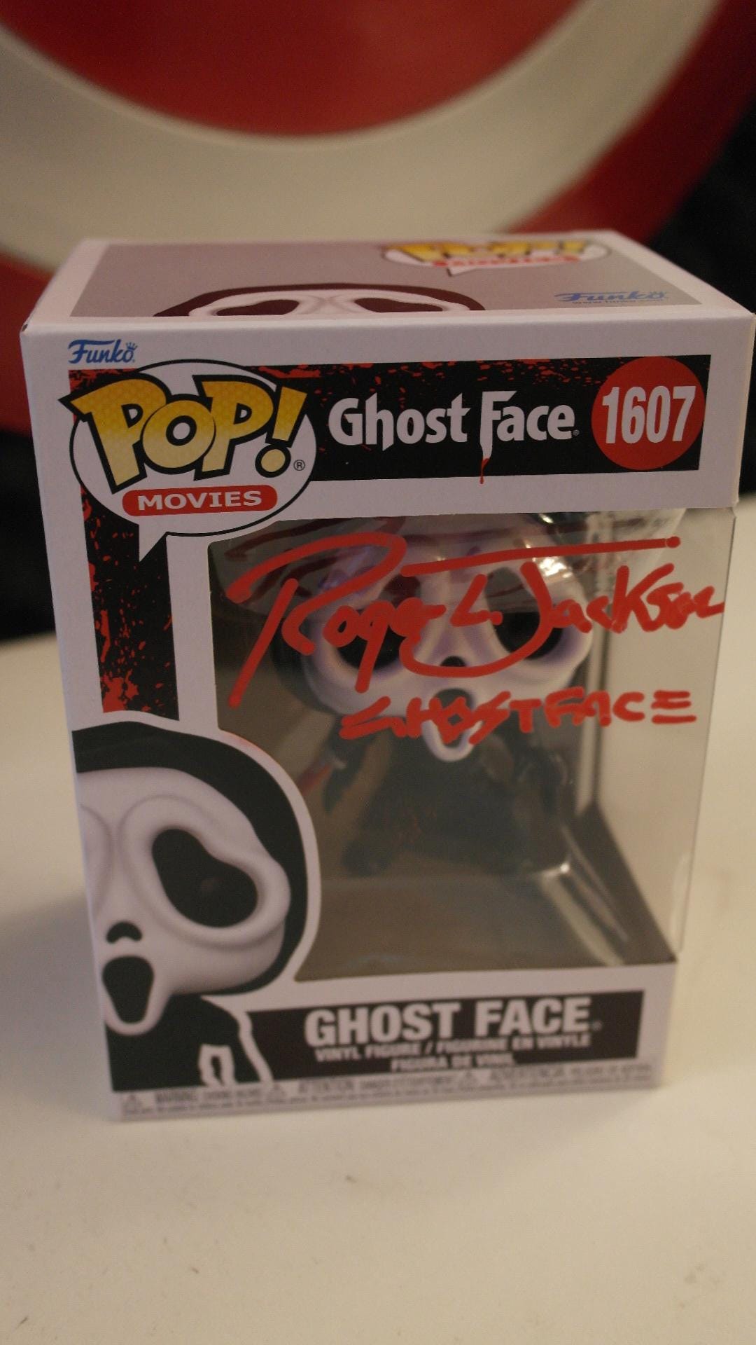 Signed Funko Pop #1607 - Scream - Ghost Face - Roger L. Jackson + COA ...