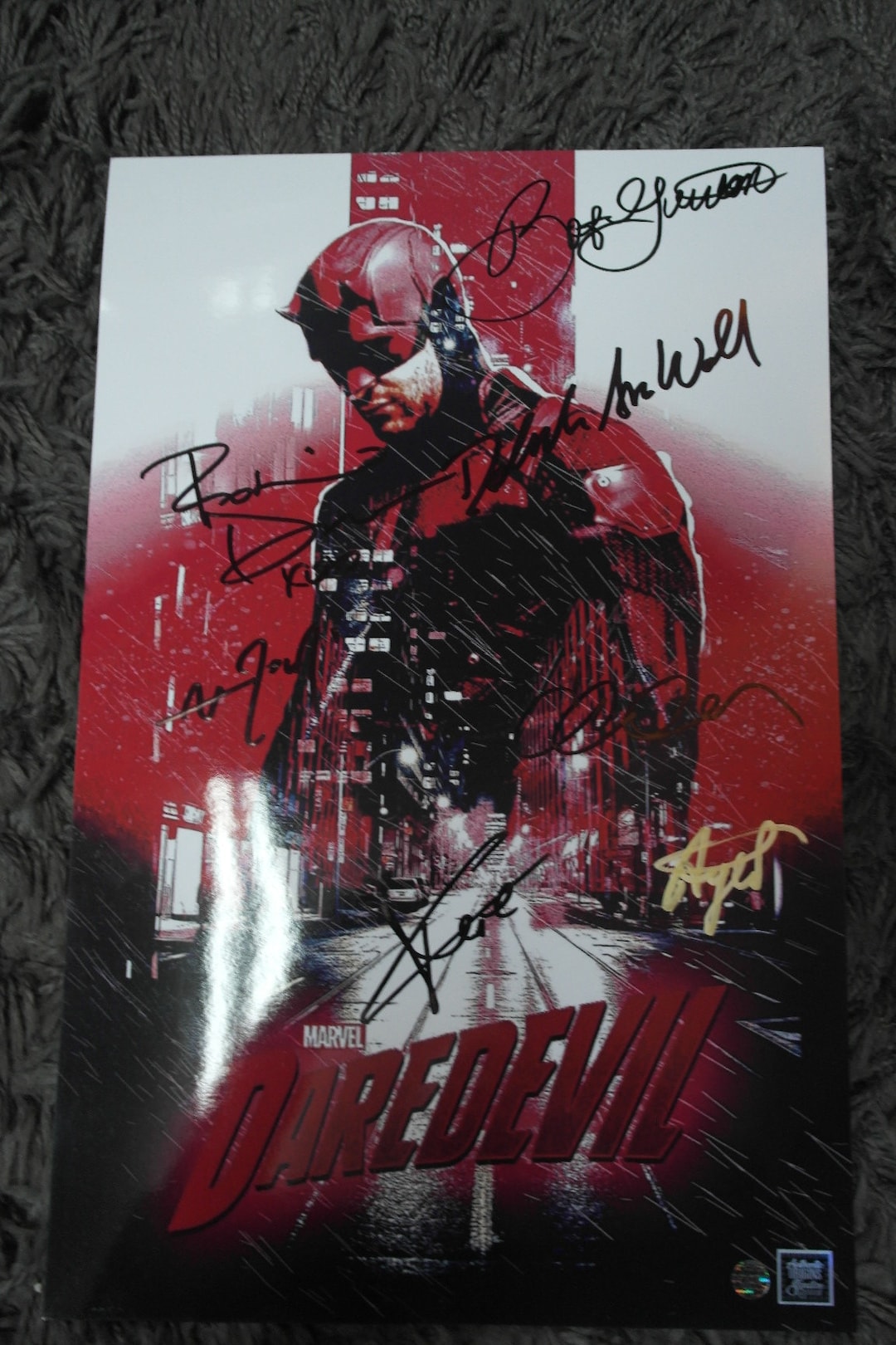 Signed Poster Tv Series DAREDEVIL Vincent D'onofrio 11x17 COA - Etsy