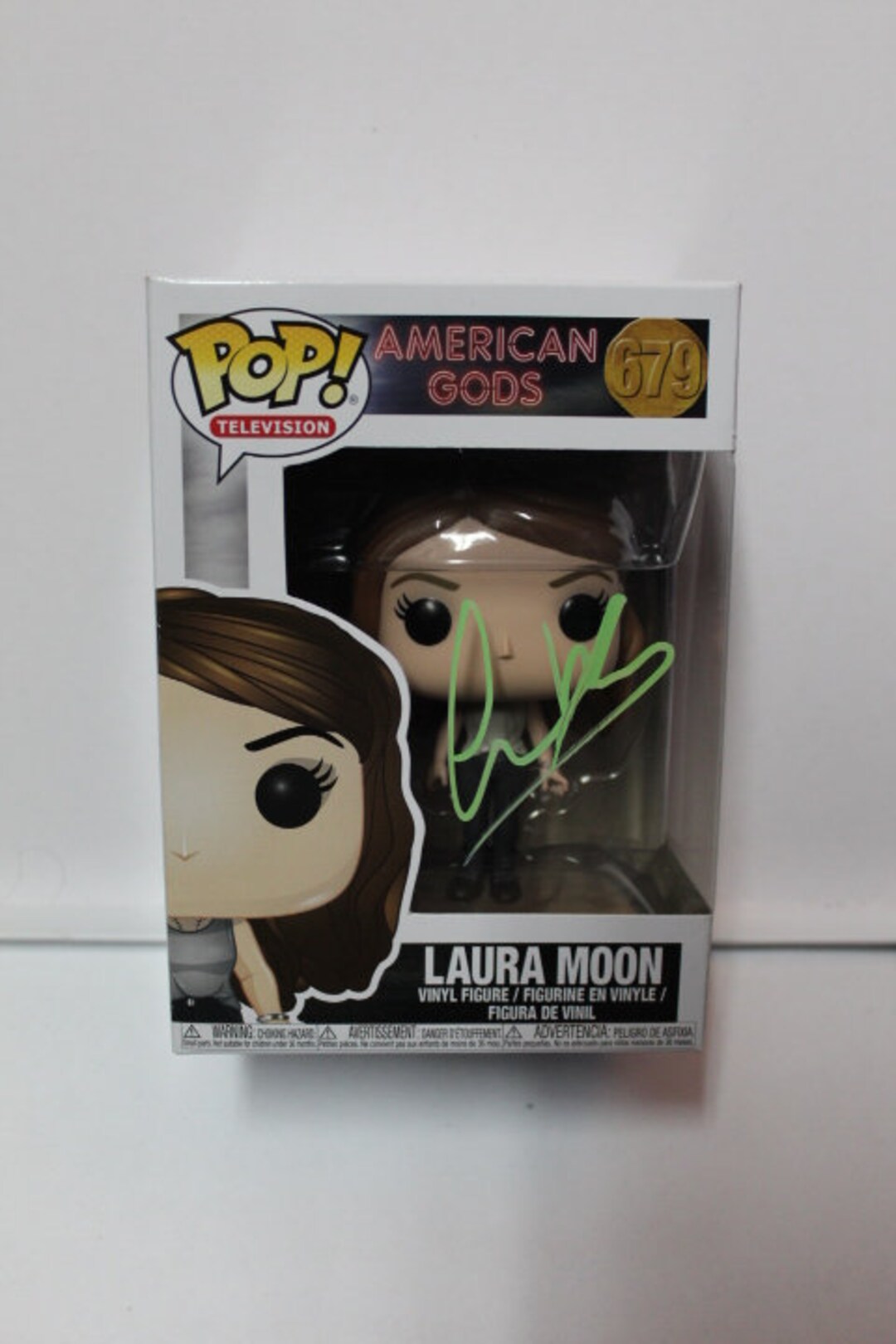 Signed Funko Pop TV #679 - American Gods - Laura Moon - Emily Browning ...