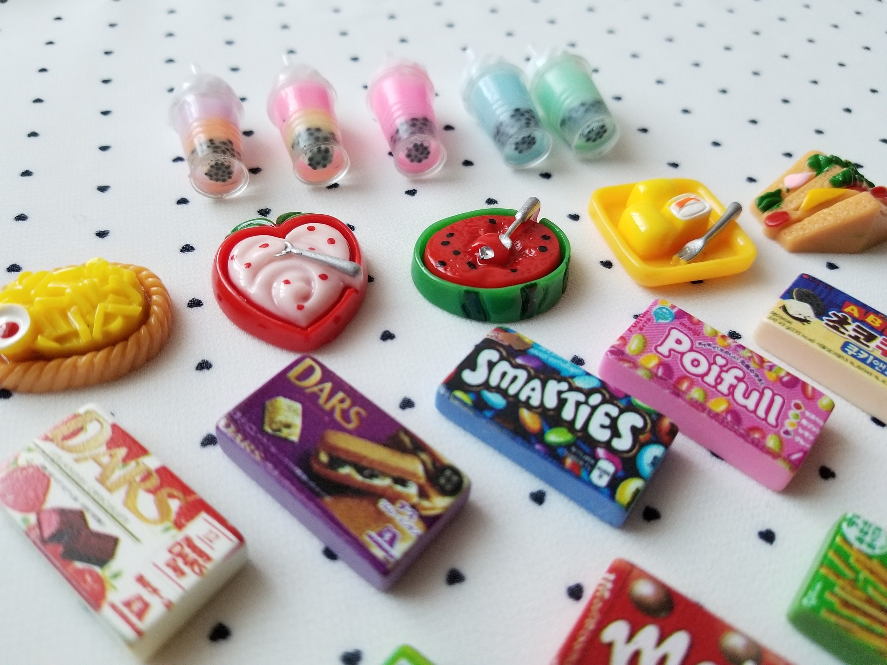 Miniature Food & Drink Charms 30pc | Etsy