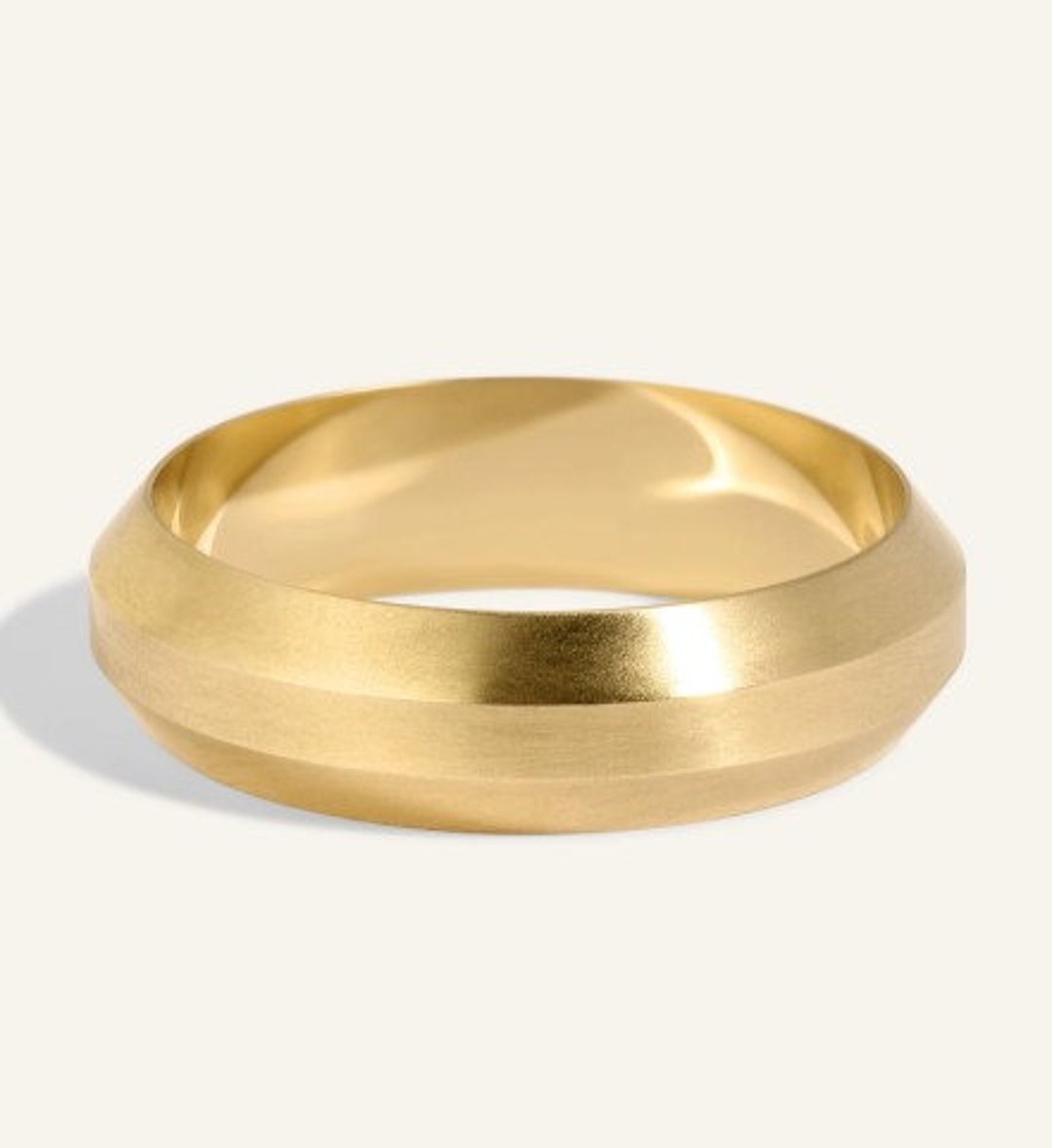 Men Wedding Band, Wide Men Ring, Gold Wedding Ring, Knife Edge Wedding ...