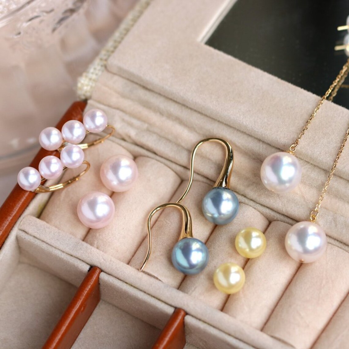 7mm Natural Golden South Sea Pearl 18K Solid Yellow Gold Pearl - Etsy