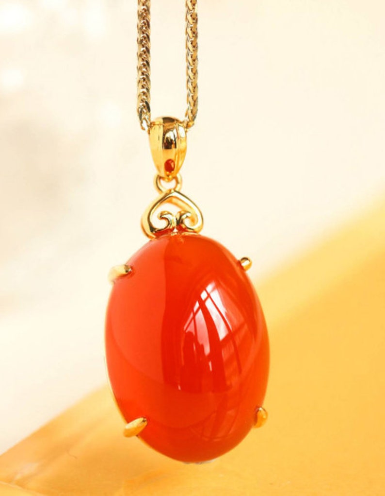 5A Natural Southern Red Agate Cabochon Cut 18.7x13.2mm 18K - Etsy