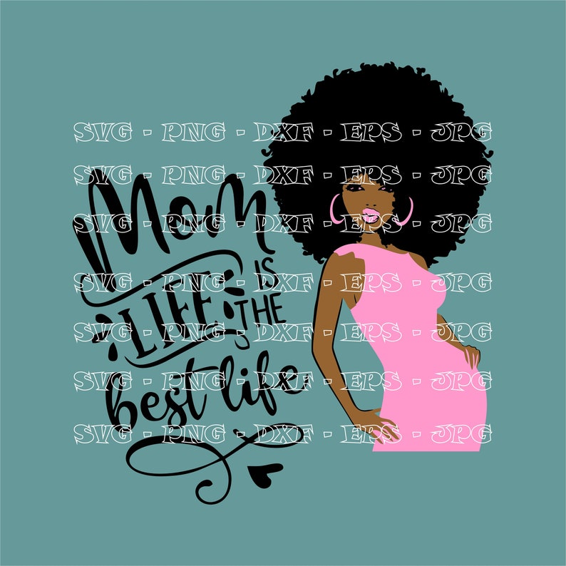 Afro Woman Svg Happy Mothers Day Svg Mothers Day Svg Etsy