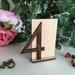 Personalized Wood Table Numbers Boho Wedding Sign Wooden Table Number ...
