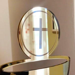 First Holy Communion Chalice Cake Topper - JHS Cake Decoration ...