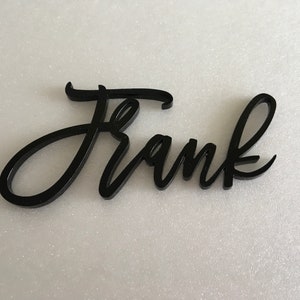 Modern Calligraphy Table Names Personalized Seating Wedding Place Cards ...