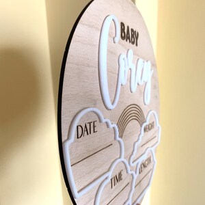 Personalized Baby Name Announcement Sign Custom 3D Wood Baby Birth ...