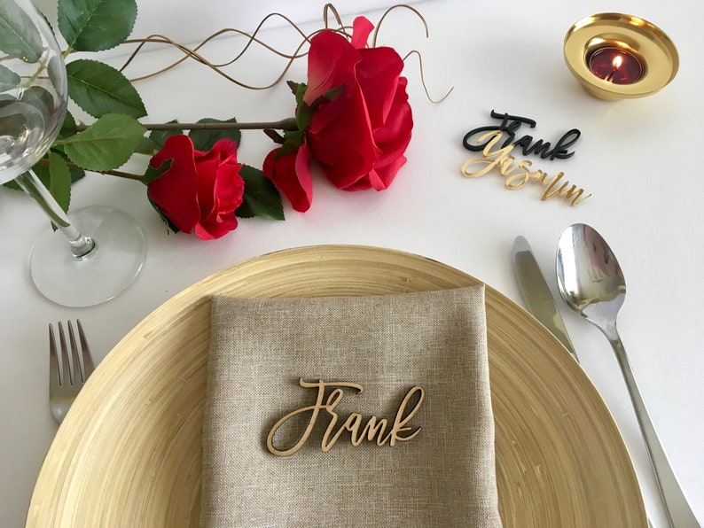 Modern Calligraphy Table Names Personalized Seating Wedding - Etsy