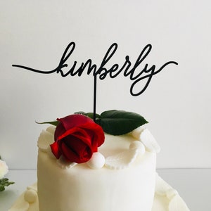 Personalized Name Cake Topper Custom Any Name Cupcake New Baby Cake ...