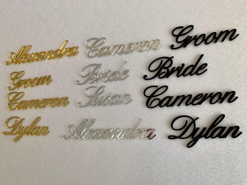 Custom Laser Cut Names Personalized Wedding Place Cards Guest - Etsy