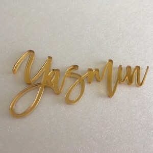 Modern Calligraphy Table Names Personalized Seating Wedding Place Cards ...