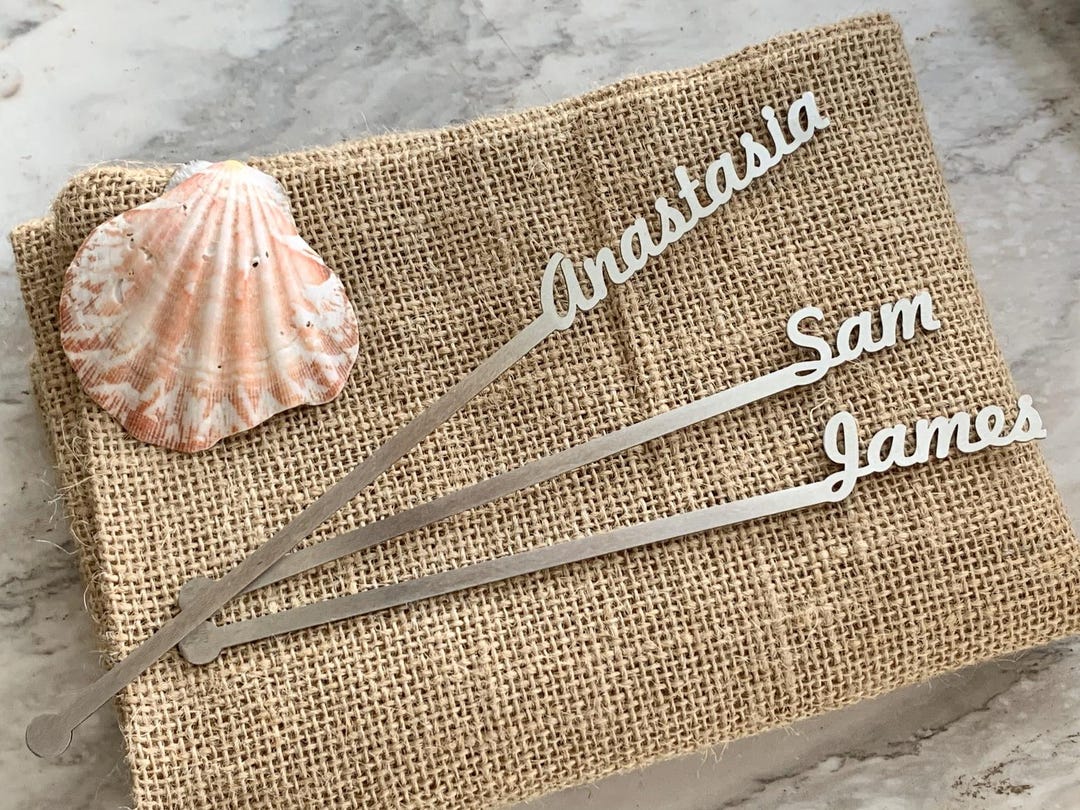 Personalized Metal Drink Stirrers, Custom Name Stainless Steel Swizzle ...