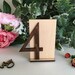 Personalized Wood Table Numbers Boho Wedding Sign Wooden Table Number ...