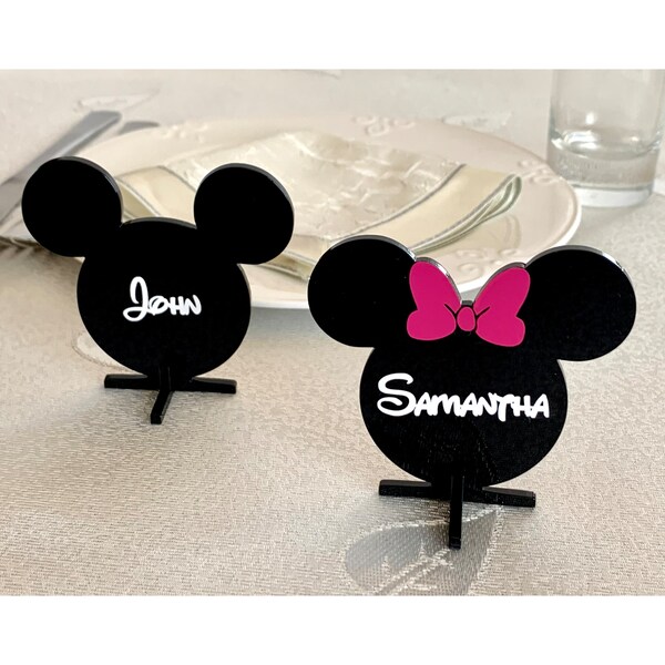 Mickey Name Tag - Etsy