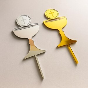 Personalized Chalice Cake Topper, JHS Cake Decoration for First ...