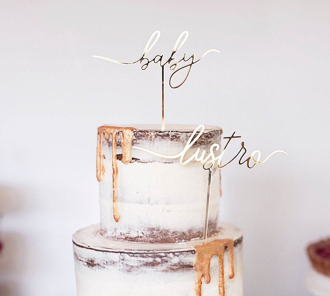 Personalized Name Cake Topper Custom Any Name Cupcake New Baby Cake ...