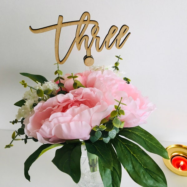 Tall Acrylic Table Numbers - Etsy