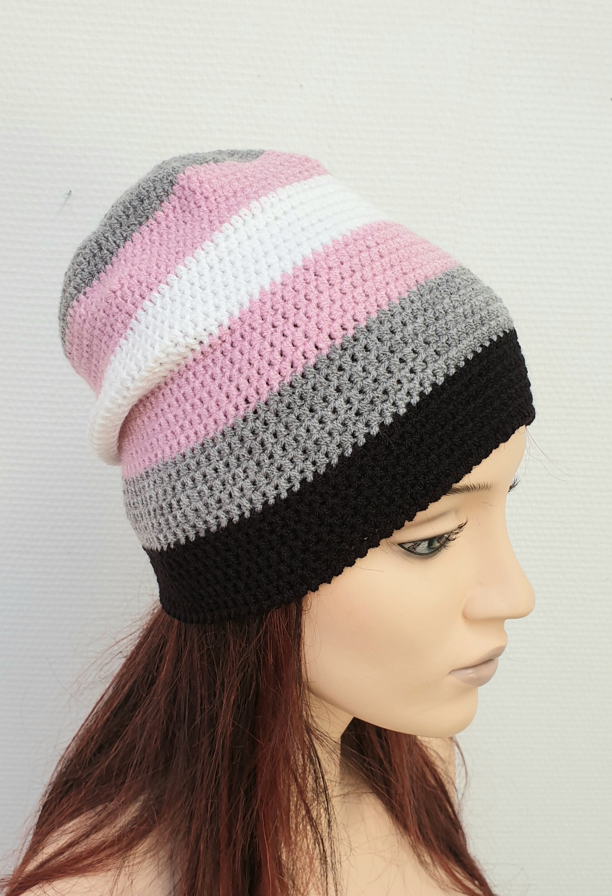 Demigirl Pride Hat LGBTQ Pride Flag LGBT Gay Pride Slouchy Beanie Gay ...