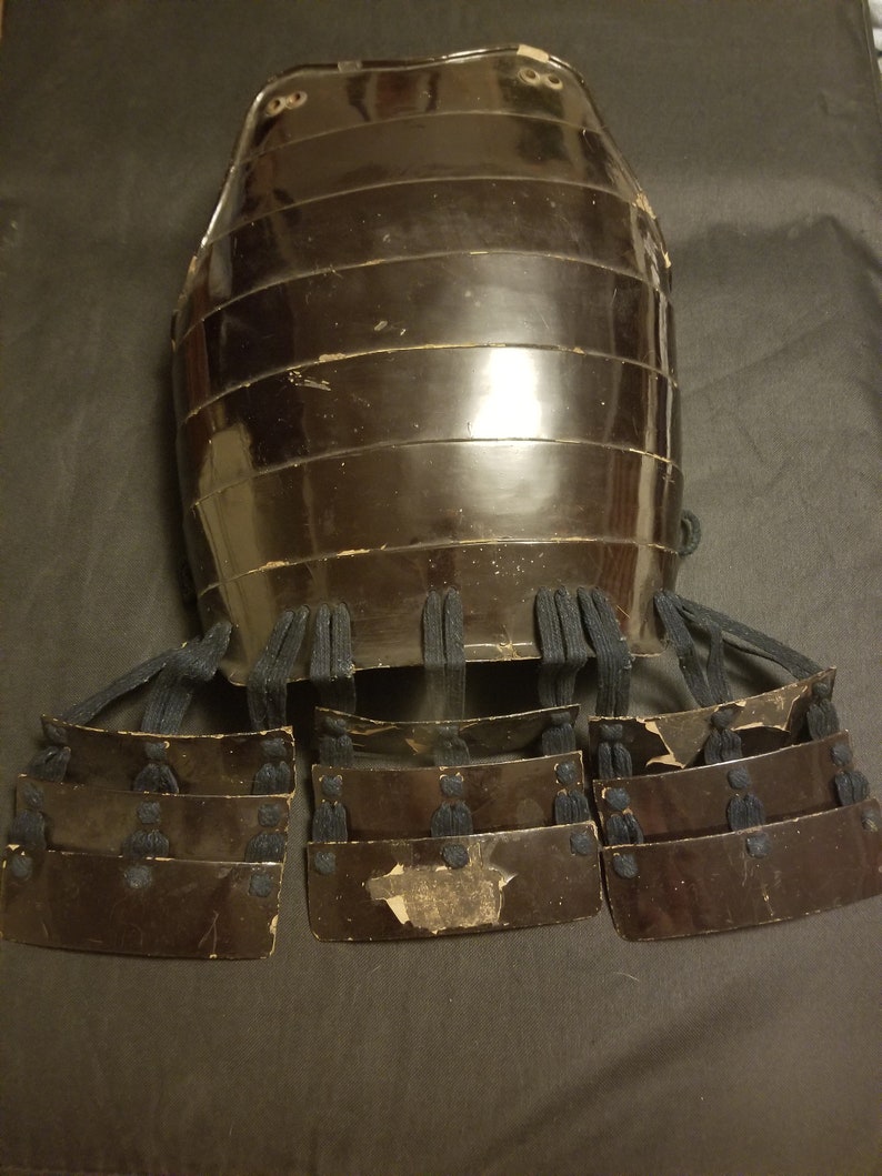 Antique Japanese Yoroi Armor Haraate Do Steel Chest Plate Edo - Etsy