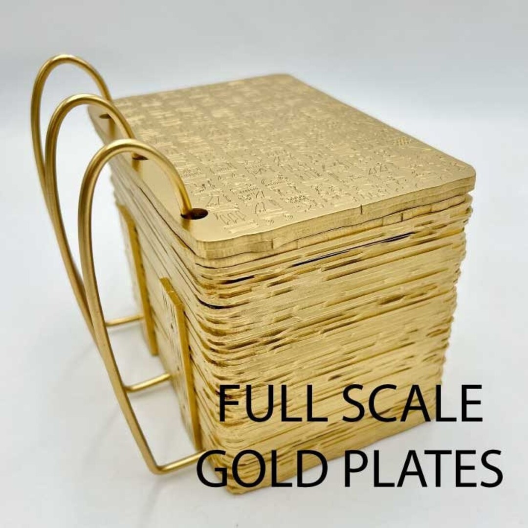 Full Scale Gold Plates Display LDS Fathers Day Lds Bishop Gift Book of ...