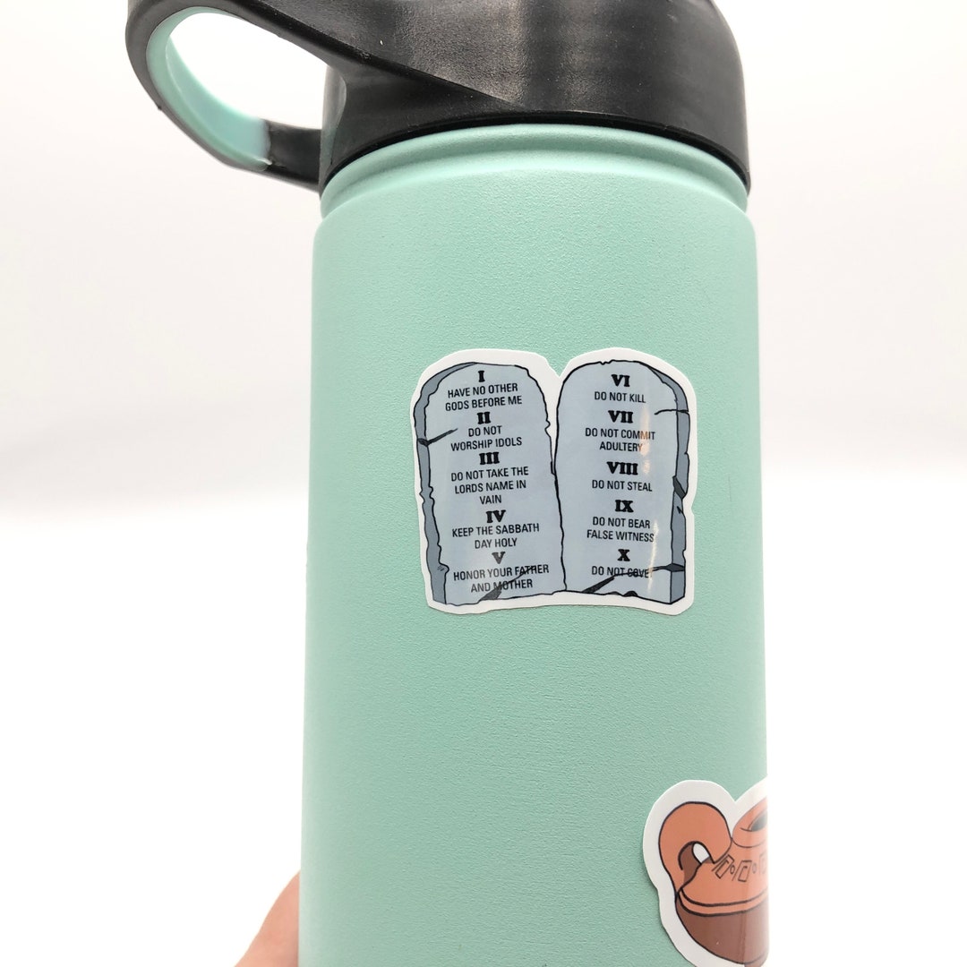 12 Pack Large Ten Commandments Vinyl Stickers Class Handout Stickers ...