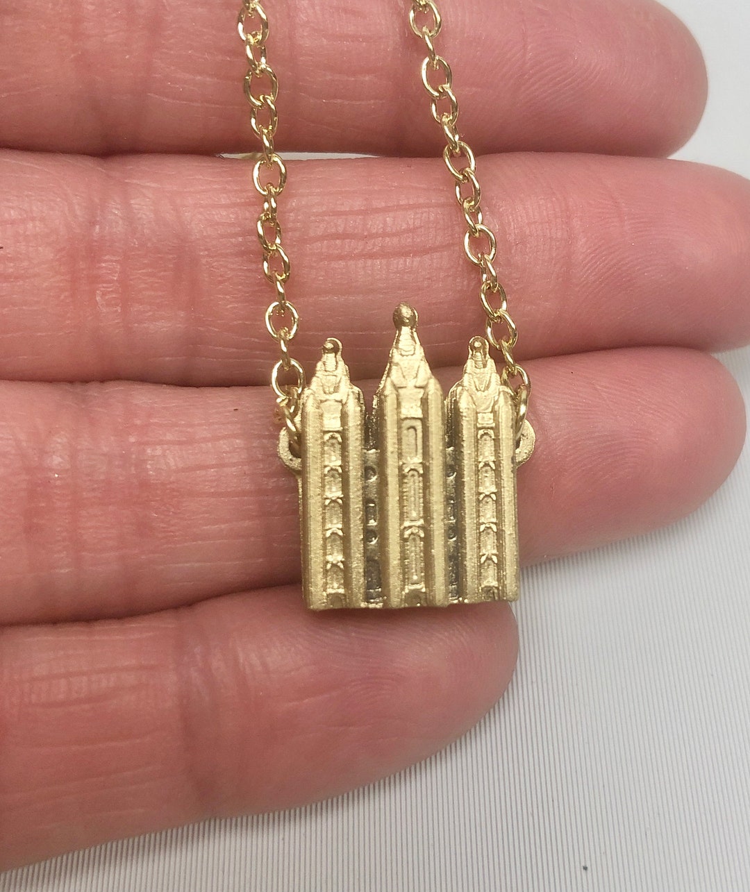 Mini Temple Necklace Temple Pendant Missionary Gift LDS - Etsy