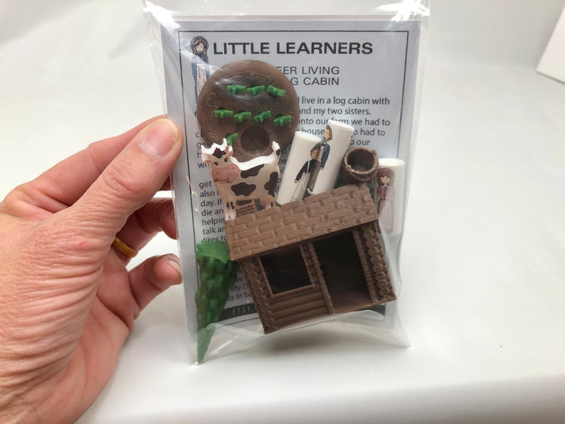 Pioneer Living in a Log Cabin Learners Playset. These Are - Etsy