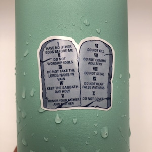 Downloadable PNG & JPG to Print and Cut Your Own Ten Commandments ...