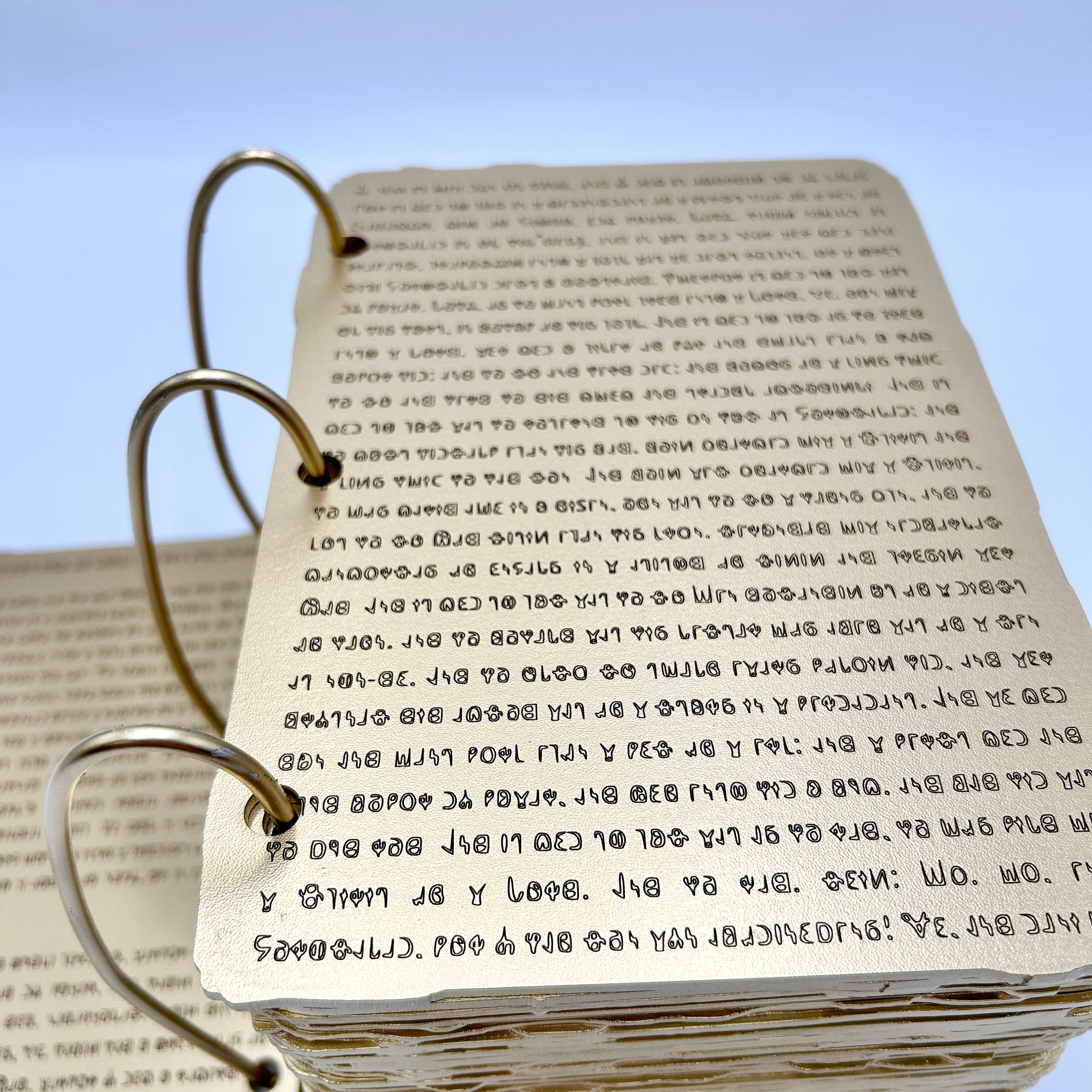 Deseret Alphabet Full Scale Gold Plates Display LDS Fathers Day Lds ...
