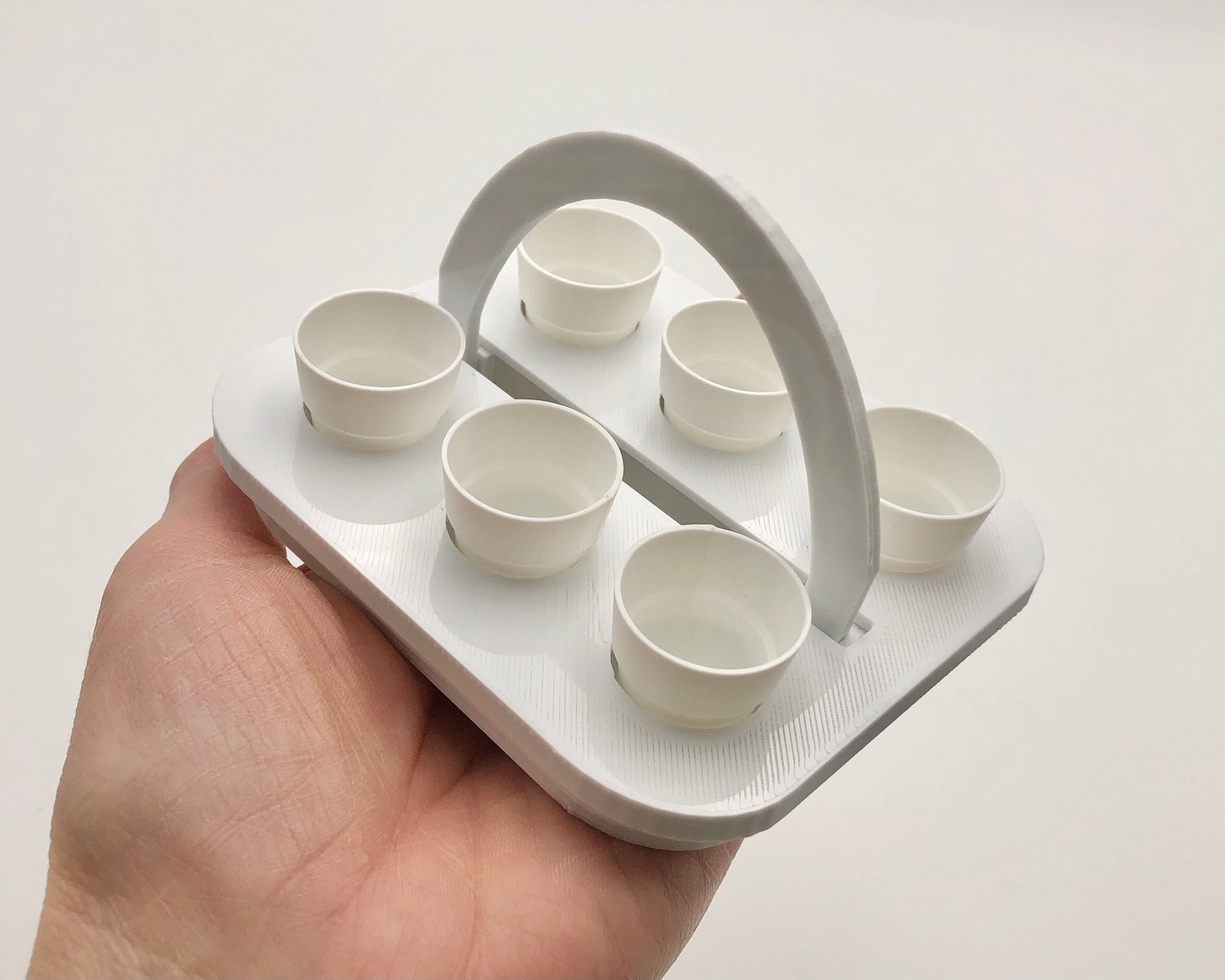 Two Miniature Sacrament Trays. One for Bread and One for Water ...