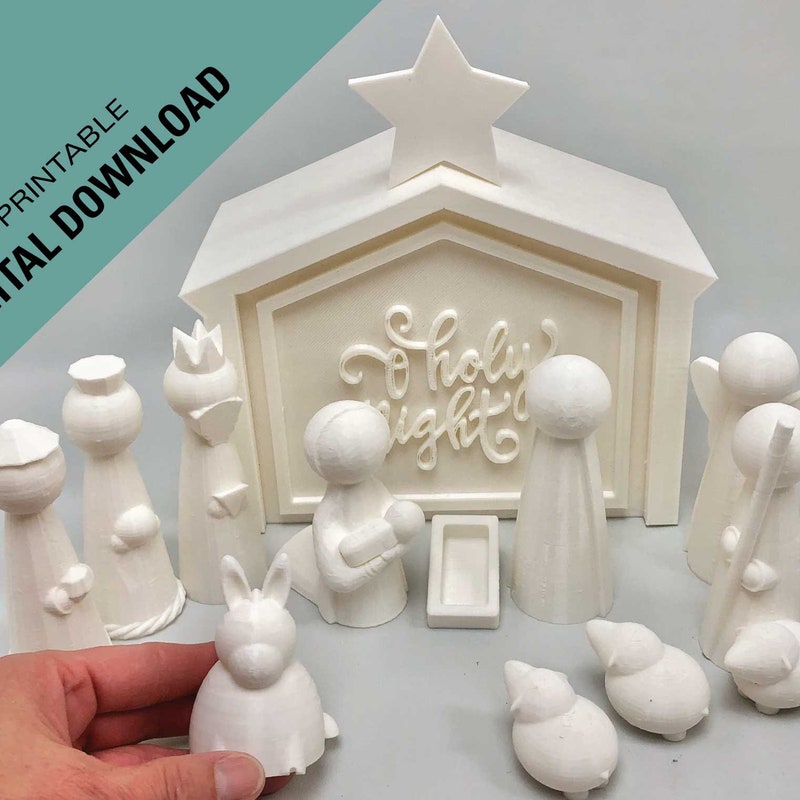 3d Stl Files Nativity - Etsy
