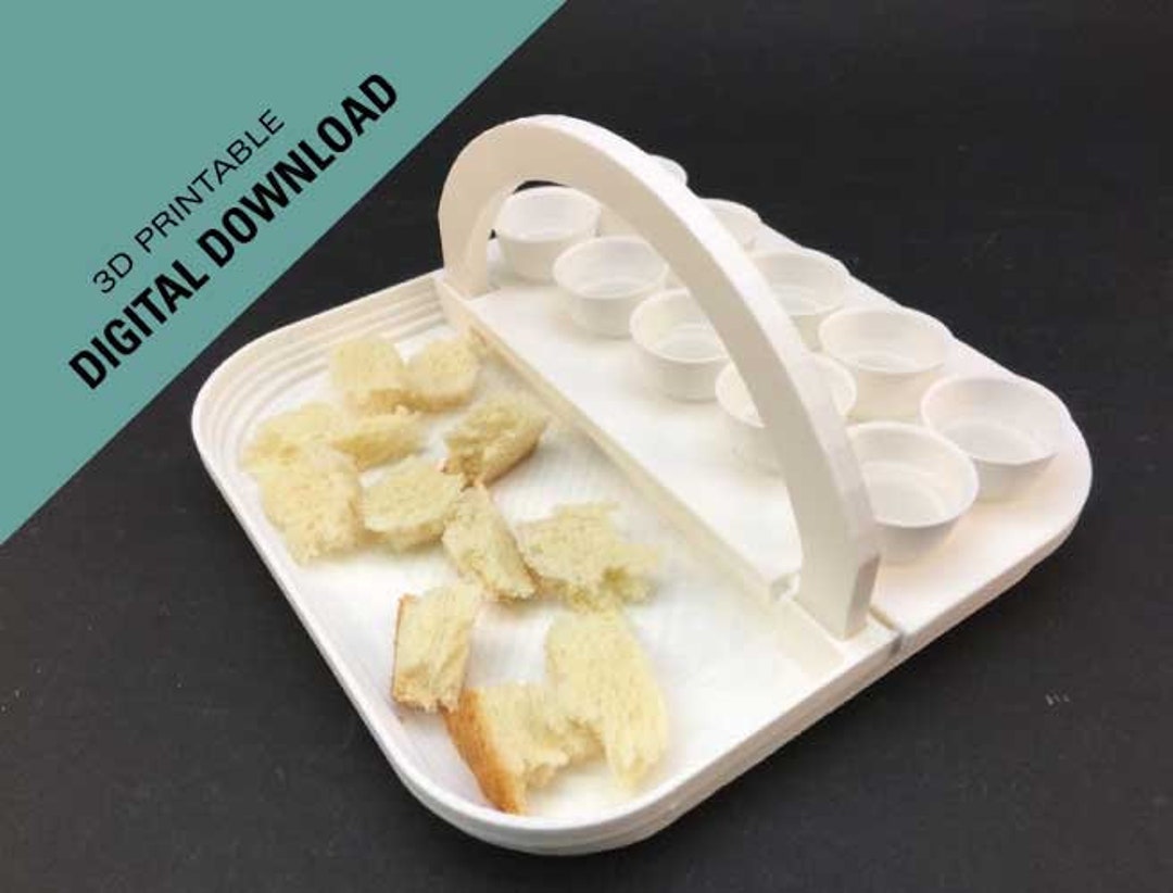 Sacrament Tray Downloadable 3D Print STL File so You Can Print Your Own ...