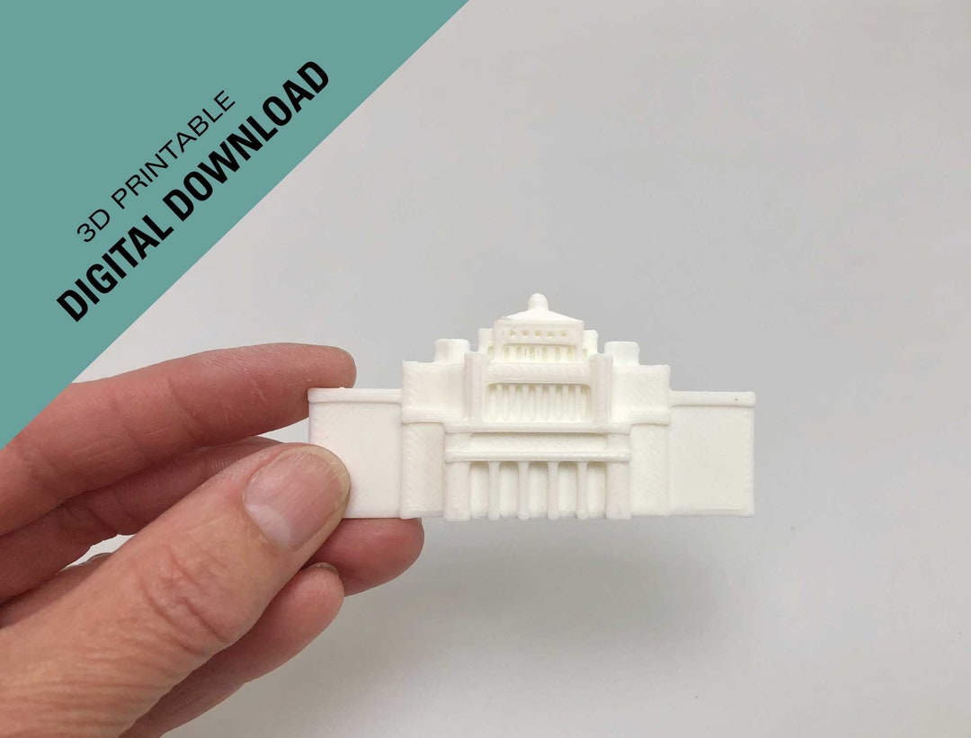Cardston, Alberta LDS Temple Magnet Downloadable 3D Print STL File Lds ...
