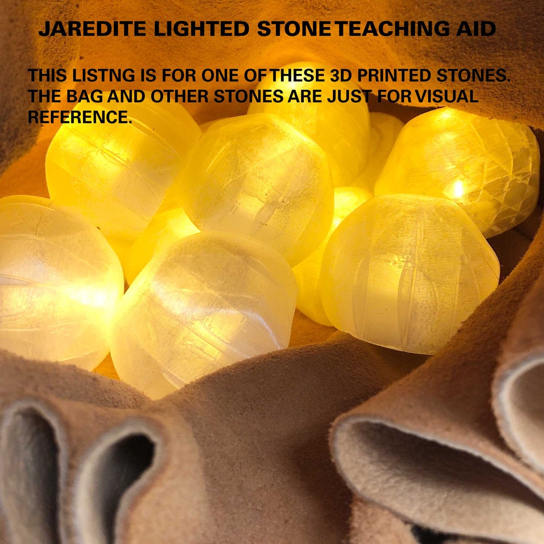One Light up White Jaredite Stone for Teaching Aid, Jaredite Stone Used ...