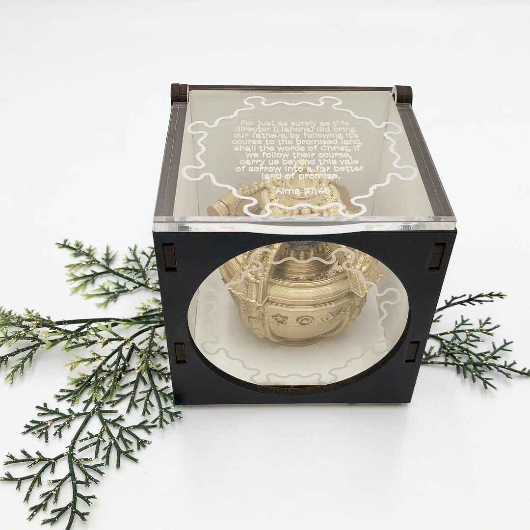 Liahona With Gift Box and Real Compass LDS Family Gift, LDS Bishops ...