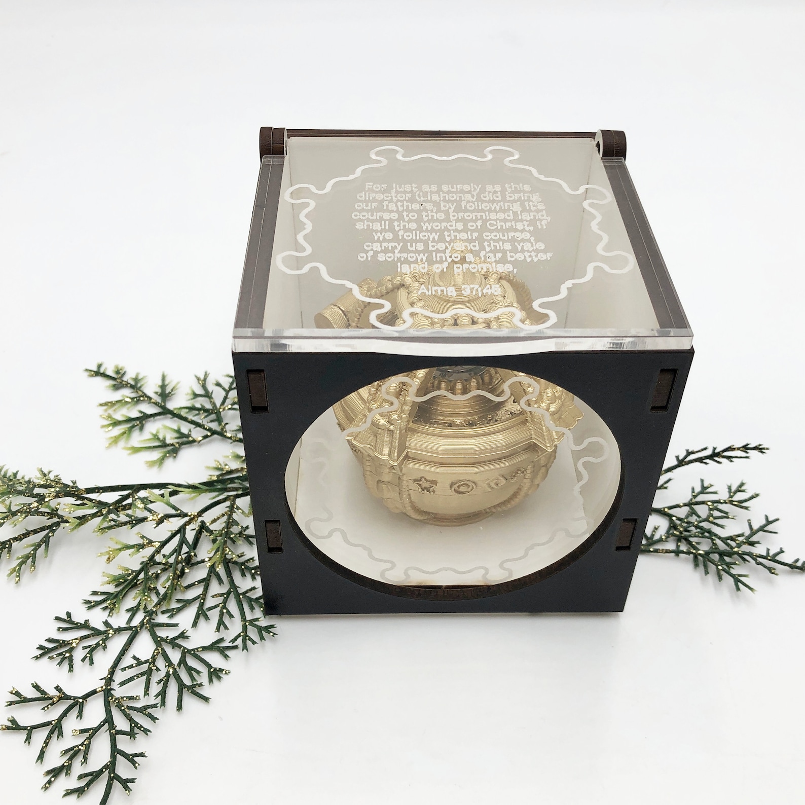 Liahona With Gift Box and Real Compass LDS Family Gift, LDS Bishops ...