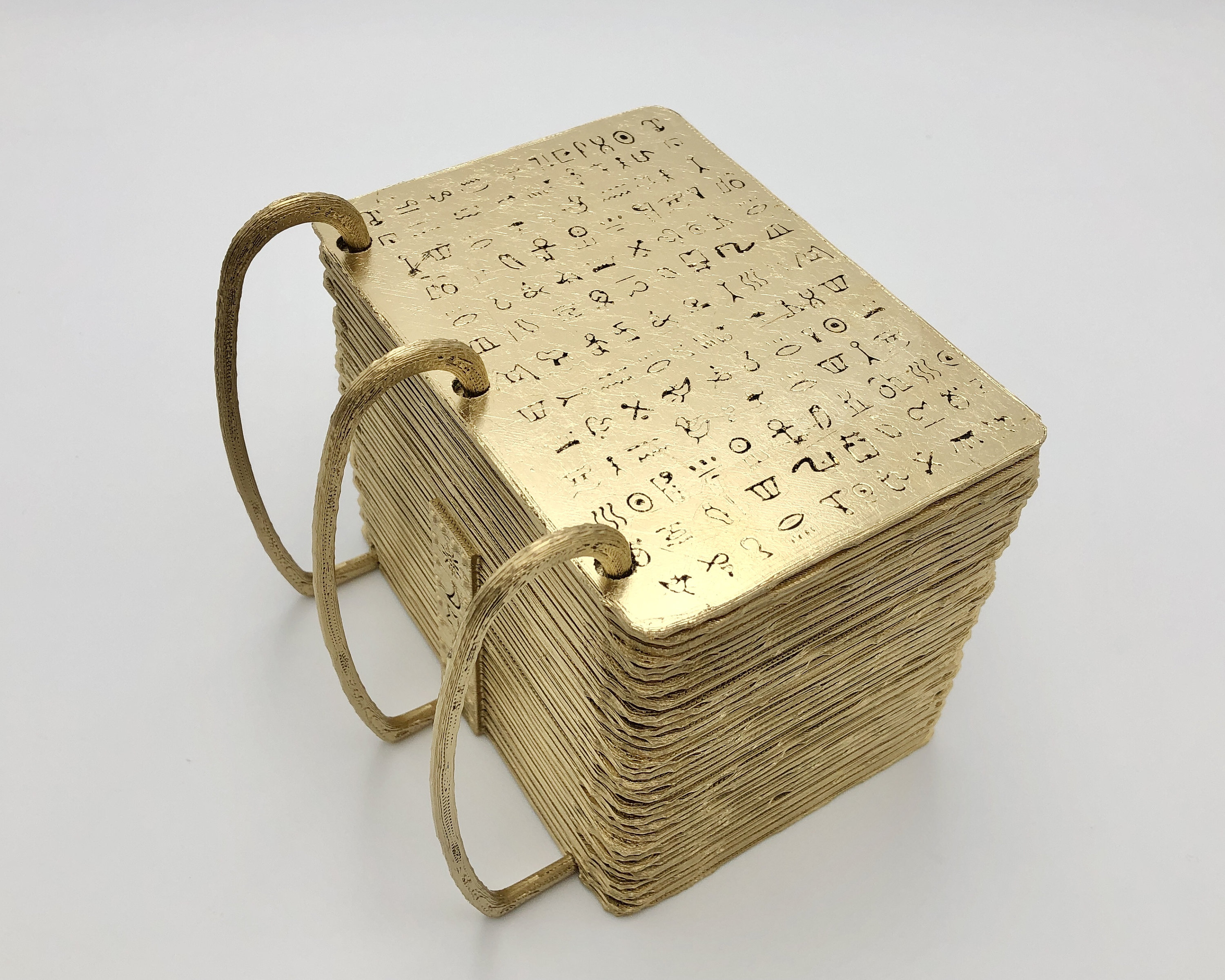 Full Scale 3d Printed Gold Plates 3D Print Downloadable STL Files so ...