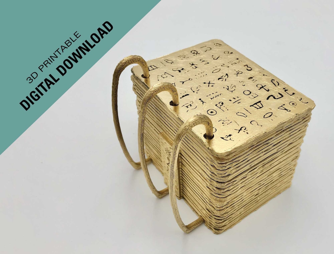 3D Print Gold Plates STL Files: Secret Treasure Box (digital Download ...