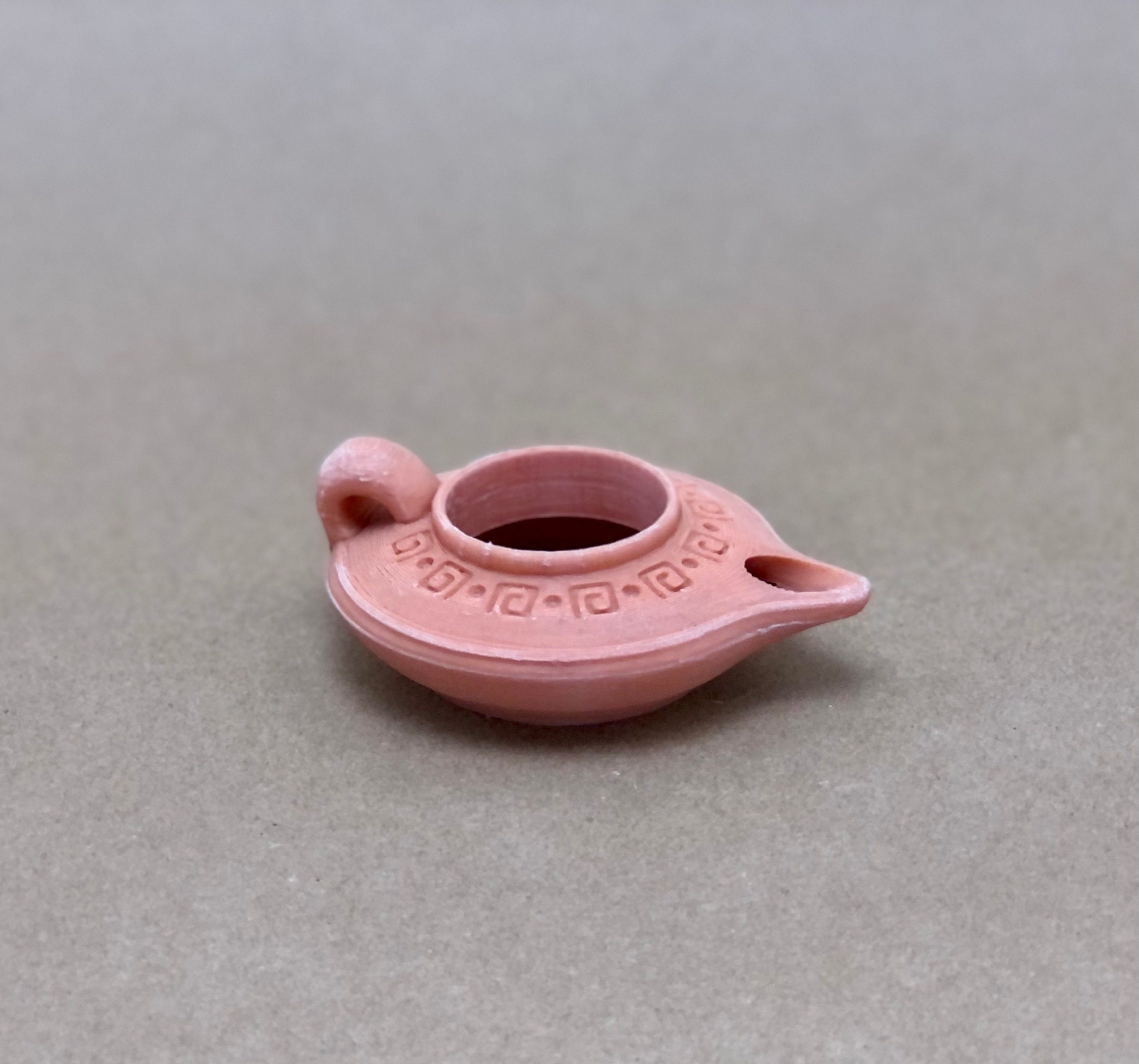 Oil Lamp, Handmade 3D Printed Biblical Oil Display Lamp With Battery ...