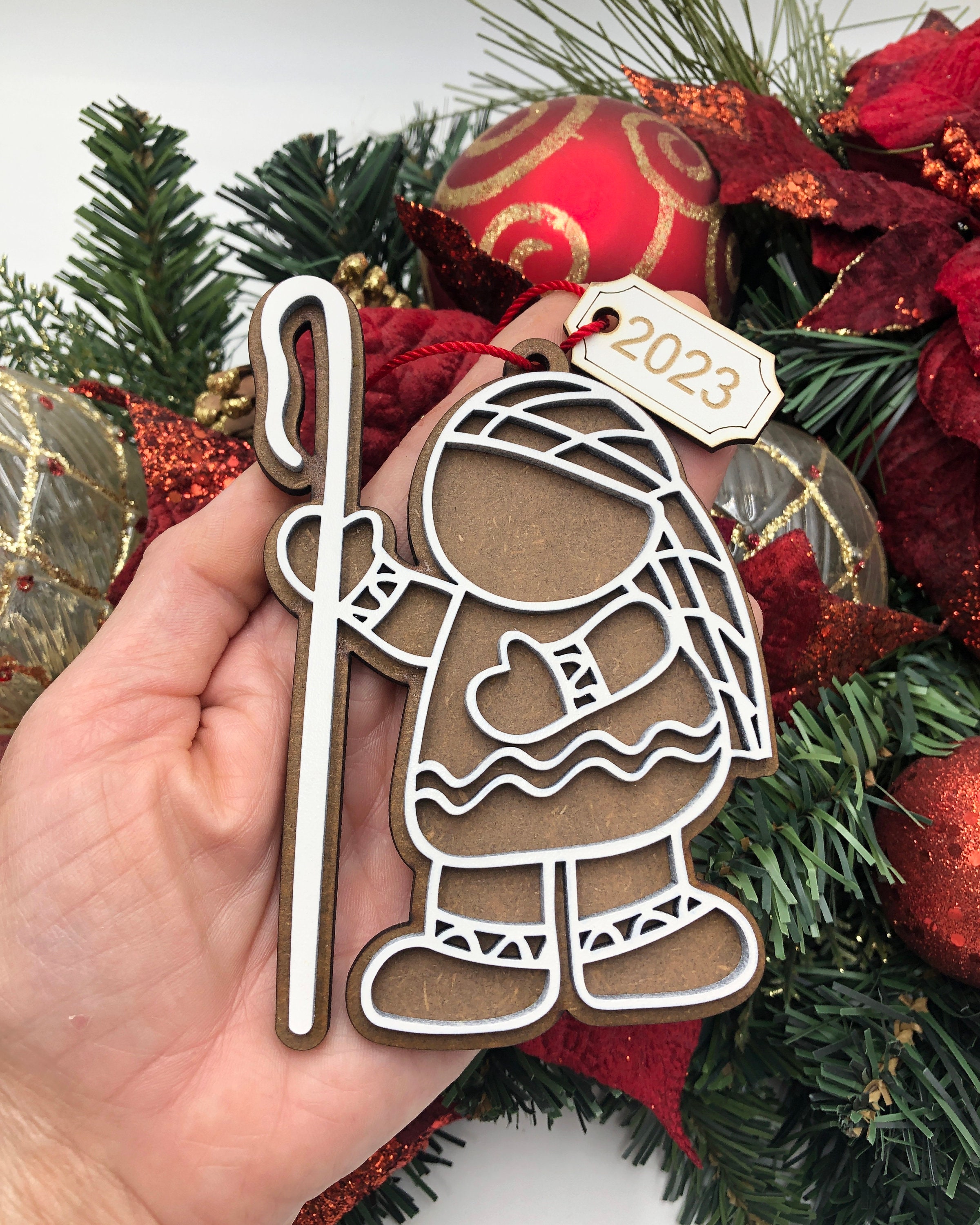 Gingerbread Nativity Ornaments - Joseph, Mary & Baby Jesus- 2025 Hang ...