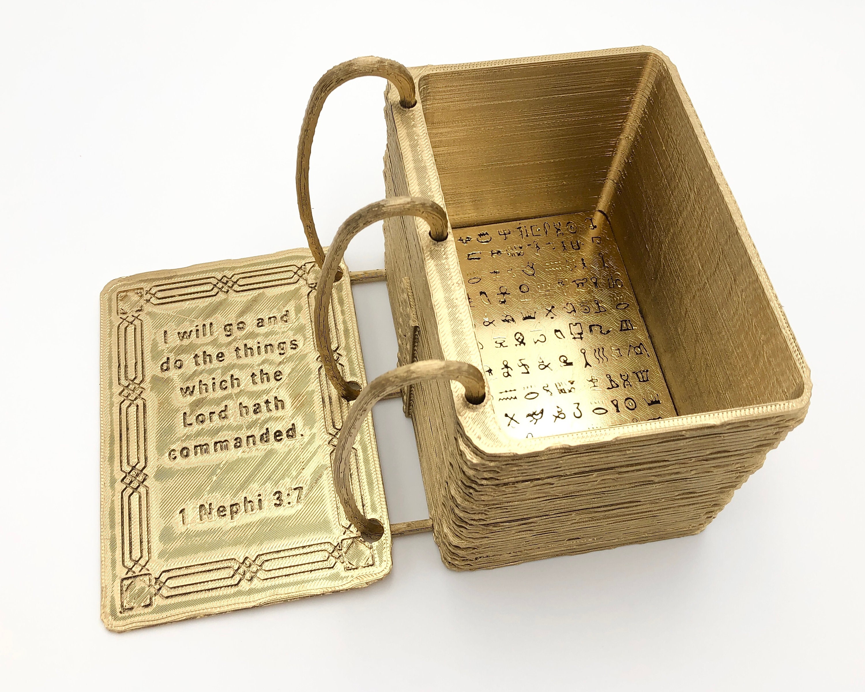 Full Scale 3d Printed Gold Plates 3D Print Downloadable STL Files so ...