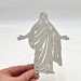 Wooden Christus Statue, Flat for Making Your Own Beautiful Wall ...