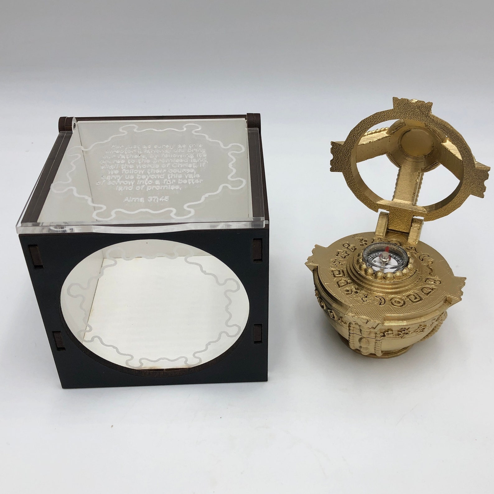 Liahona With Gift Box and Real Compass LDS Family Gift, LDS Bishops ...